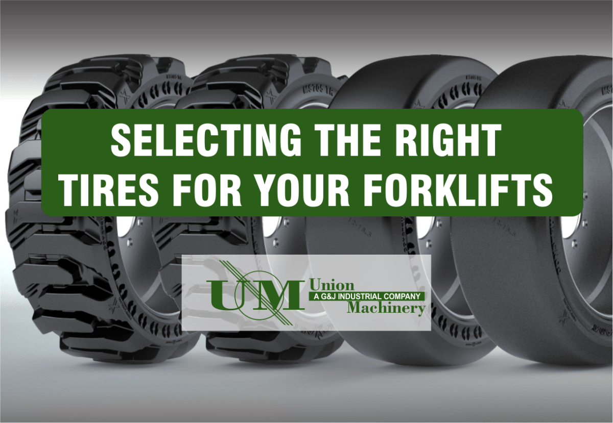 Selecting the Right Forklift Tires – Union Machinery Blog